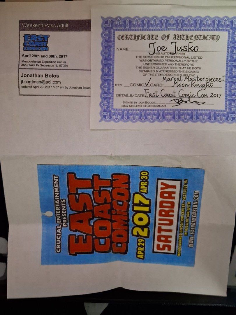 1992 Marvel Masterpieces Moon Knight Autograph Card, Hobbies & Toys ...