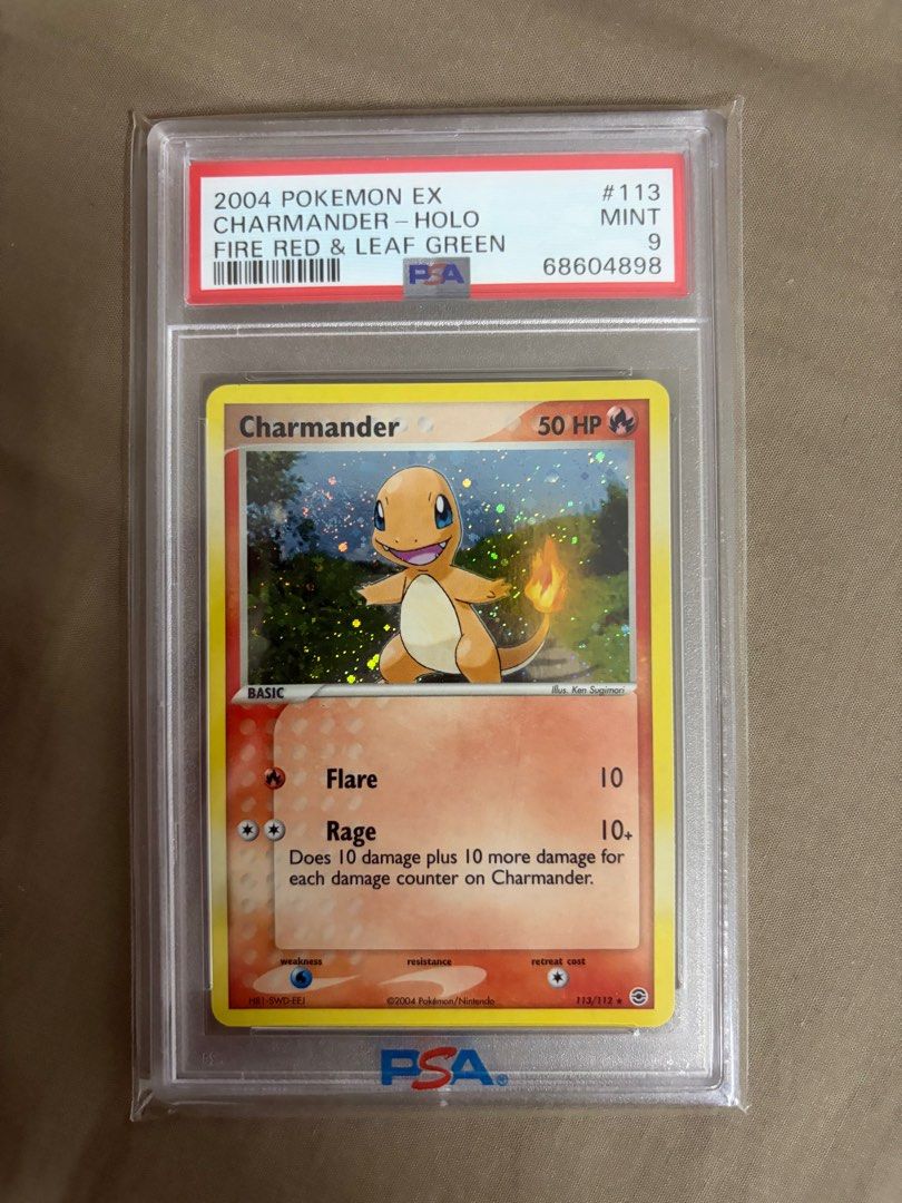 2004 Pokemon PSA EX Fire Red & Leaf Green Charmander PSA Graded ...