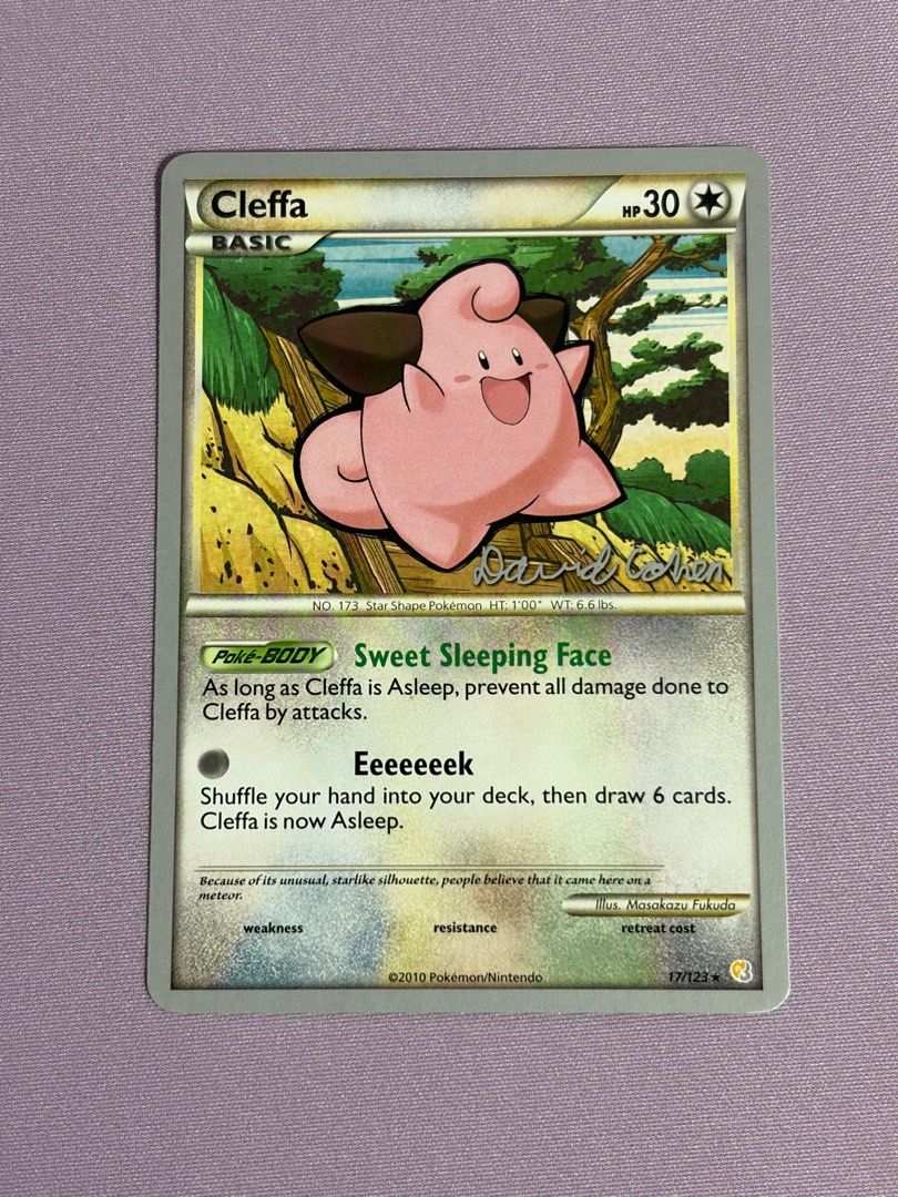 2011 Pokemon World Championships Cleffa Holo Card 17/123, Hobbies ...
