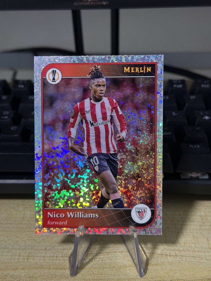 2024-25 Topps Merlin UCC Sparkle Nico Williams, Hobbies & Toys, Toys ...