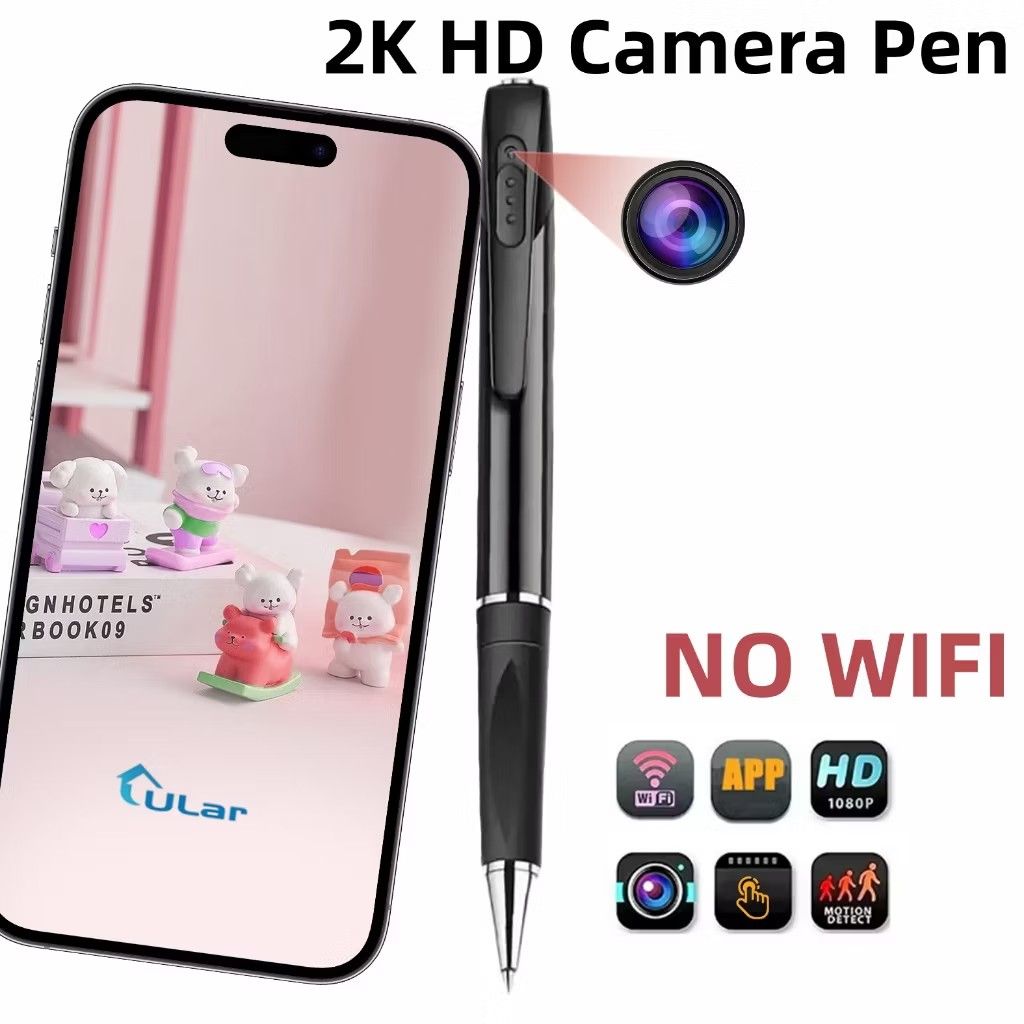 2K Mini Camera Pen Pocket Camera Video Audio Recorder Hidden Camcorder ...