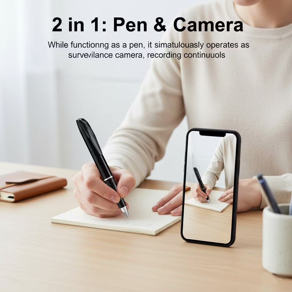 2K Mini Camera Pen Pocket Camera Video Audio Recorder Hidden Camcorder ...