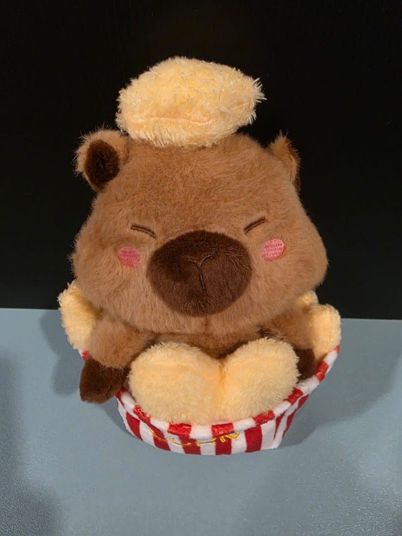 A Capybara Plush Toy in a Popcorn Tub, Hobbies & Toys, Toys & Games on ...