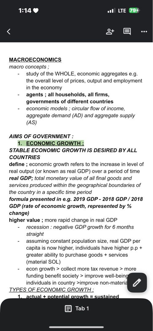 a level h2 macro economics notes, Hobbies & Toys, Books & Magazines ...
