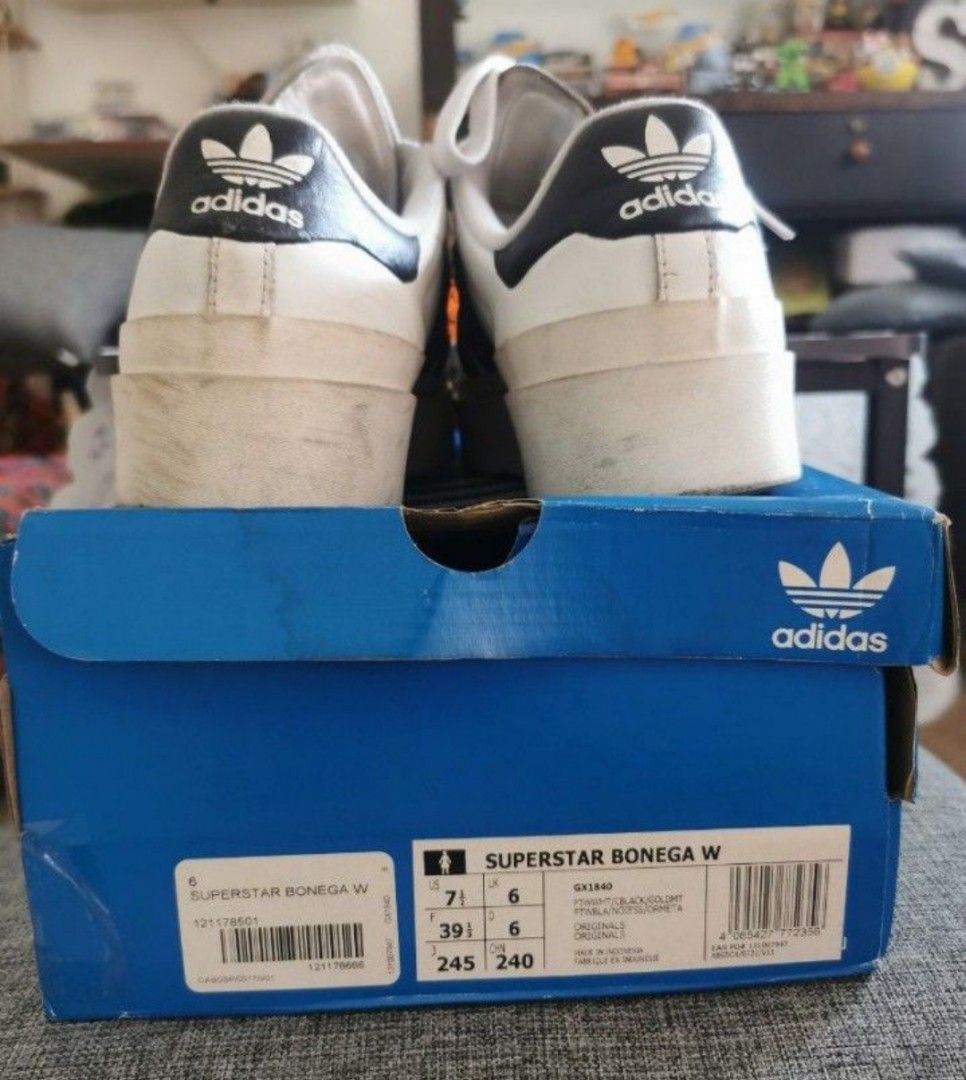 Adidas Original Superstar Bonega Platform, Fesyen Wanita, Sepatu di ...