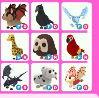 adopt me selling high tiers, frost dragon,crow,bat dragon, owl, mega ...