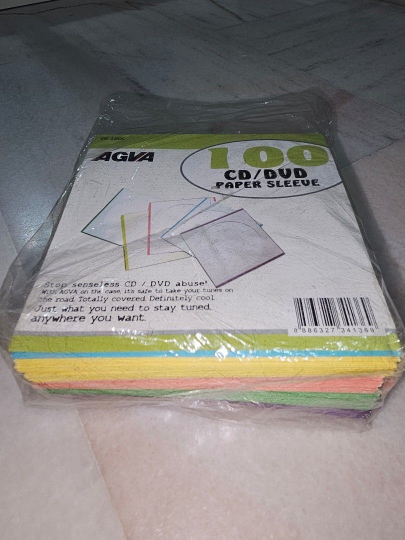 AGVA CD/DVD Paper Sleeves (Set of 75), Hobbies & Toys, Music & Media ...