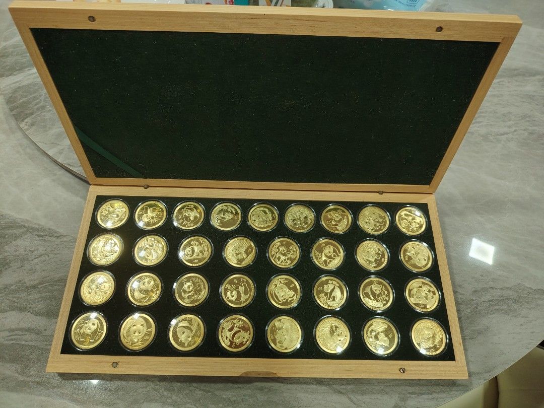 American Gold Coin Inc. Panda Gold Coin Set, Hobbies & Toys ...