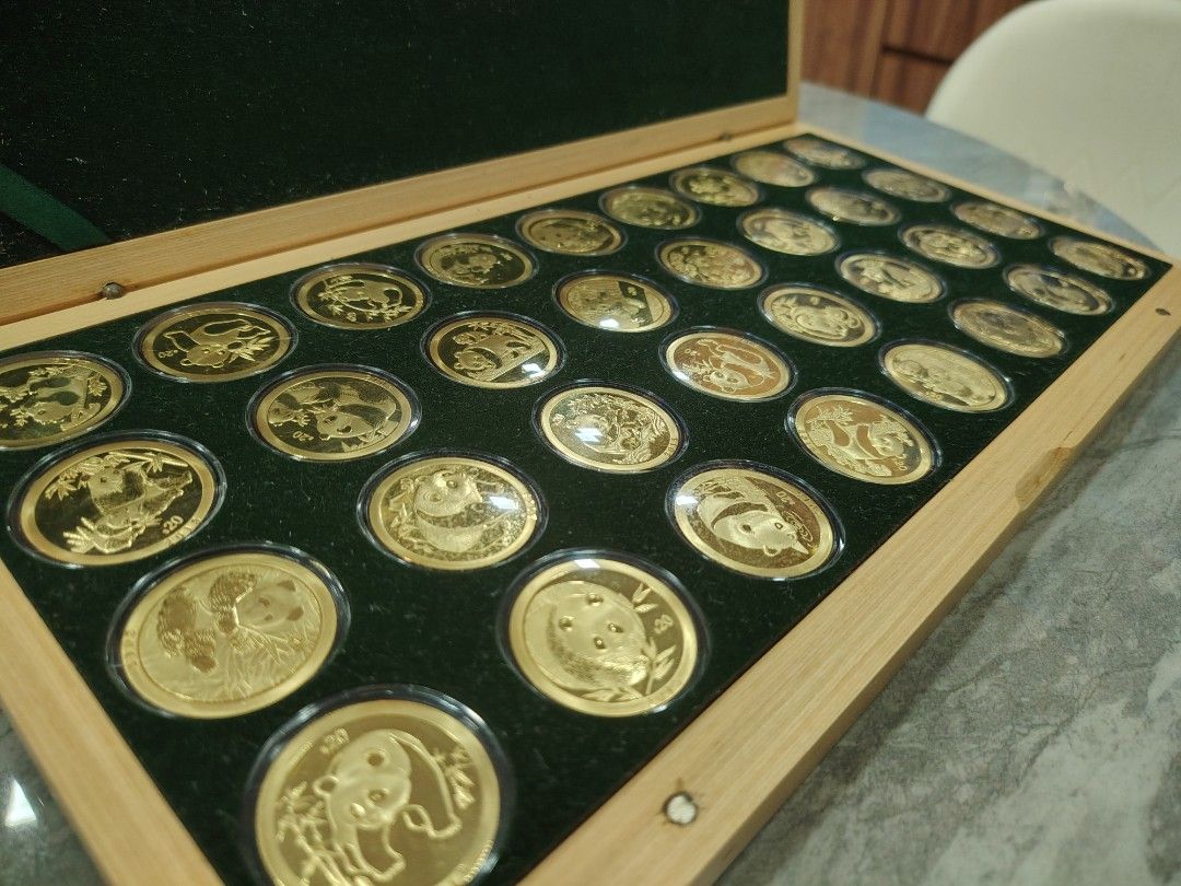 American Gold Coin Inc. Panda Gold Coin Set, Hobbies & Toys ...