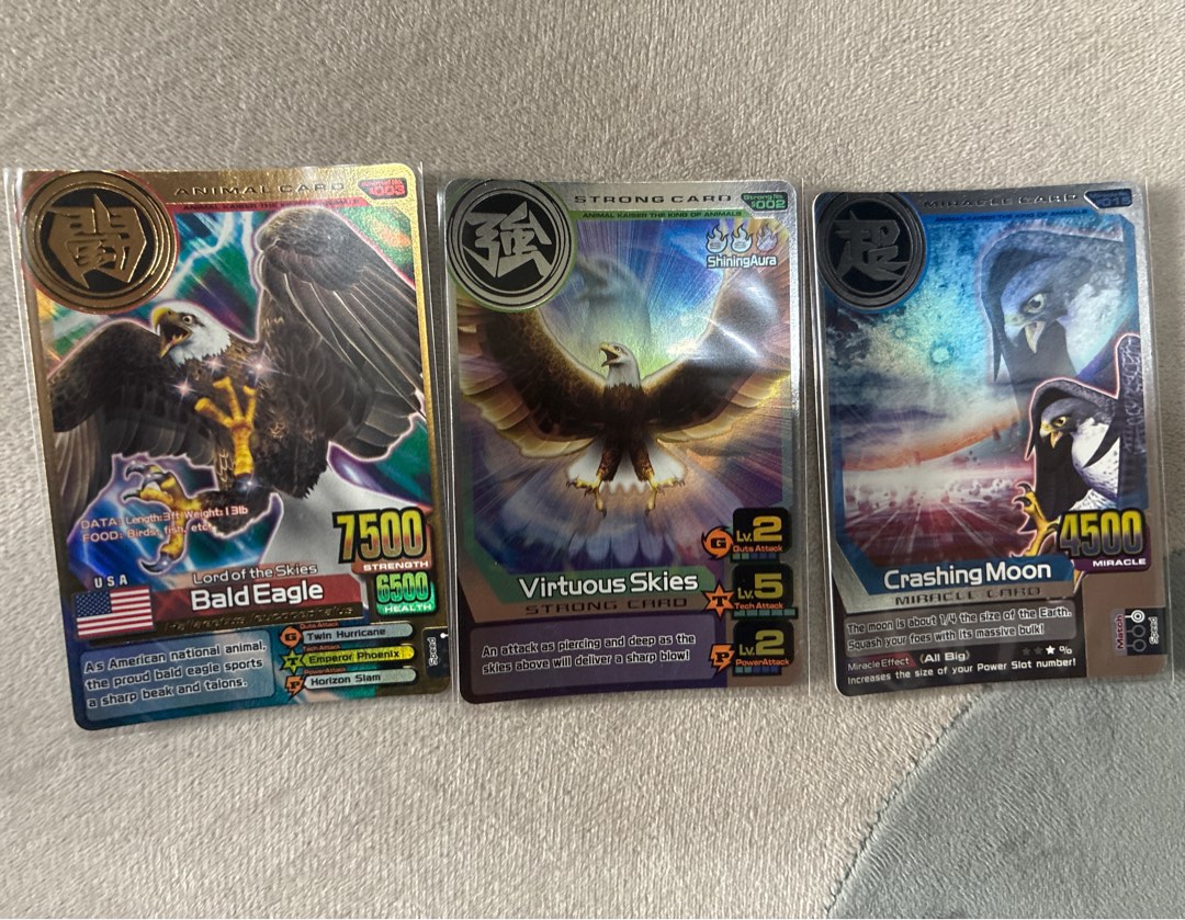 Animal Kaiser + Tournament set - Bald Eagle, Virtuous Skies, Crashing ...