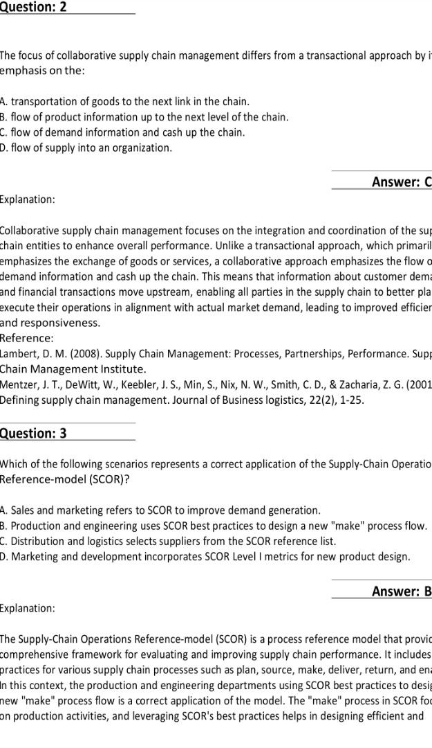 APICS CSCP Exam Questions & Answers (Full Version), Hobbies & Toys ...