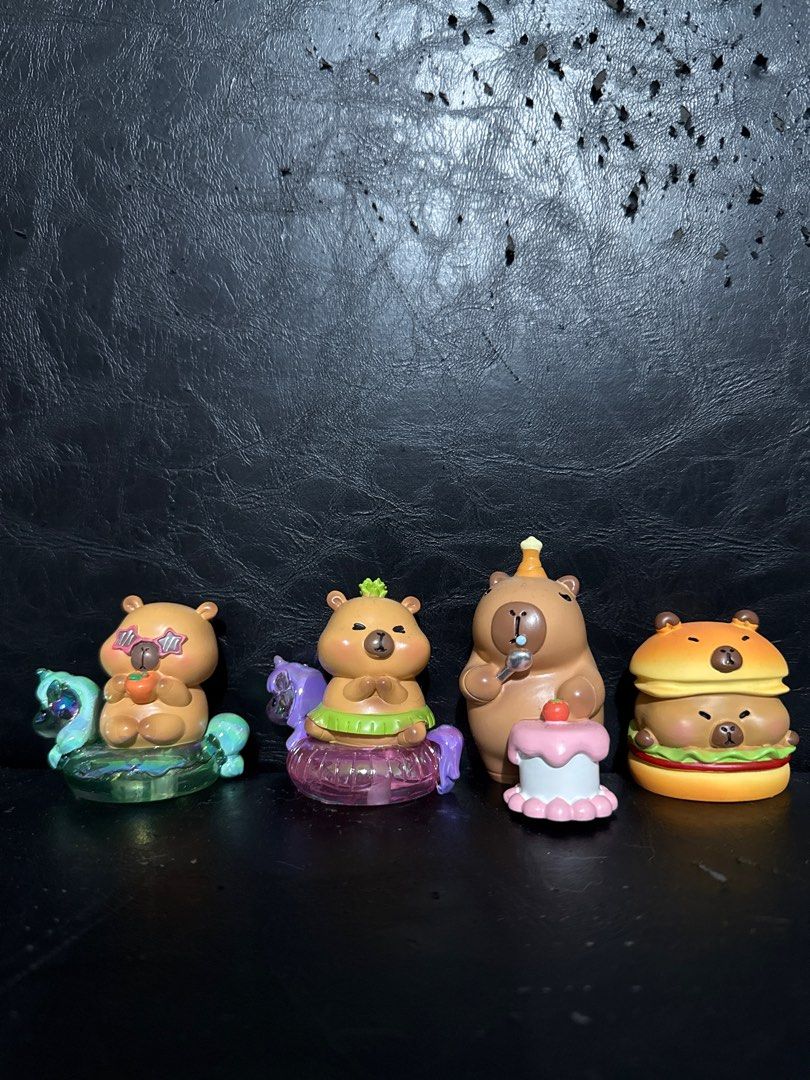 Assorted Capybara Figurines Set, Hobbies & Toys, Toys & Games on Carousell