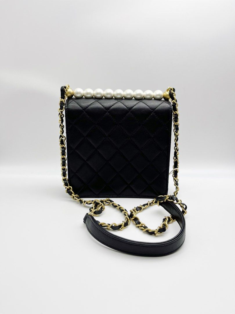 💯AUTHENTIC CHANEL CHIC PEARL LOVE STORY SHOULDER BAG, Luxury, Bags ...