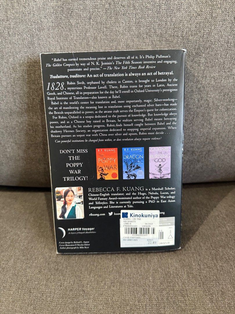 Babel by RF Kuang, Hobbies & Toys, Books & Magazines, Fiction & Non ...