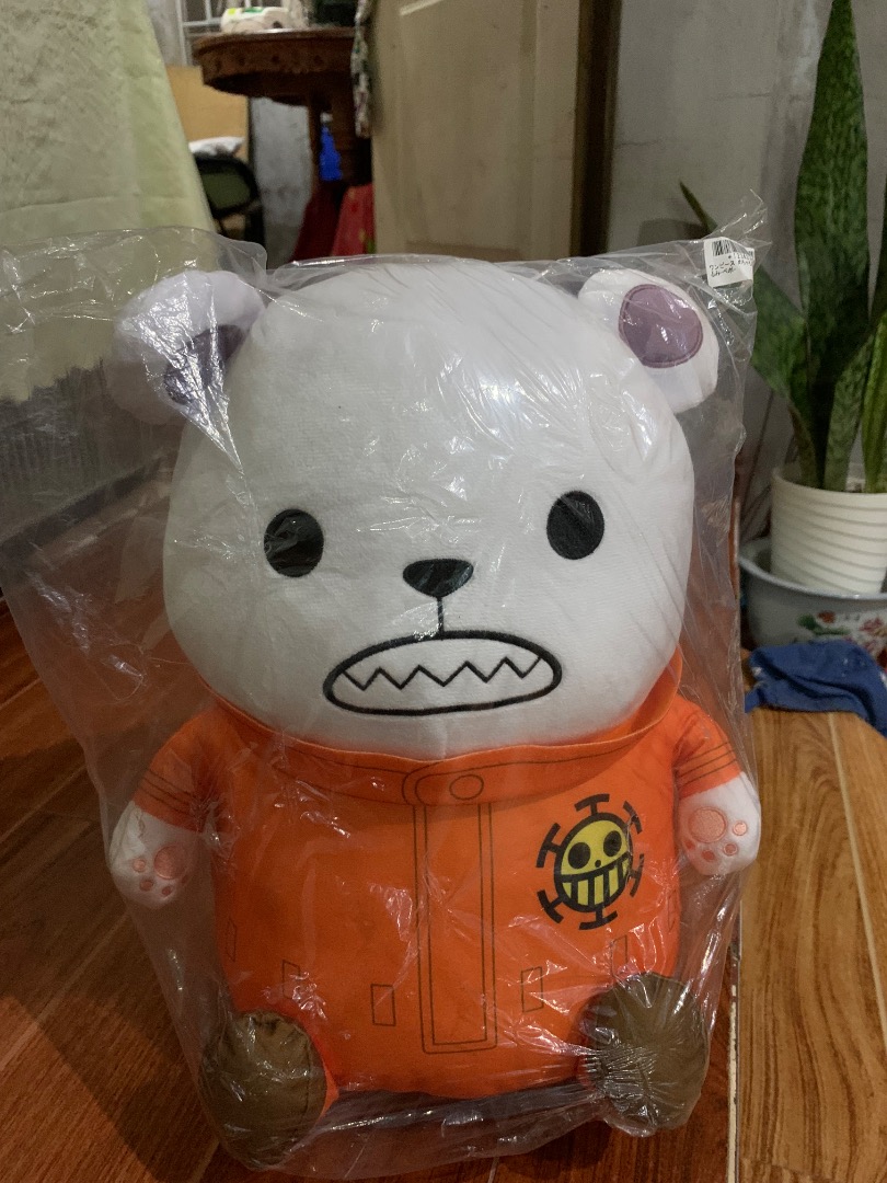 Banpresto One Piece Trafalgar Law Bear Bepo Plush Toy, Hobbies & Toys ...