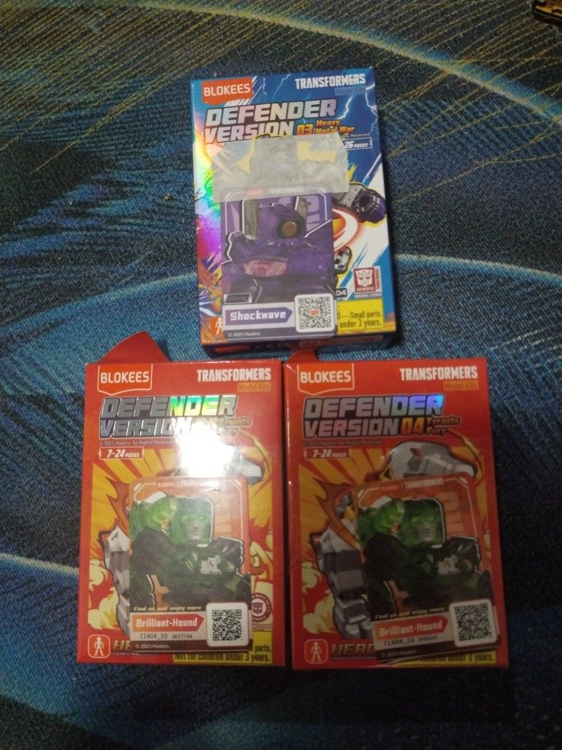 Blokees Transformers Defender Version 3&4 Glittering Shockwave ...
