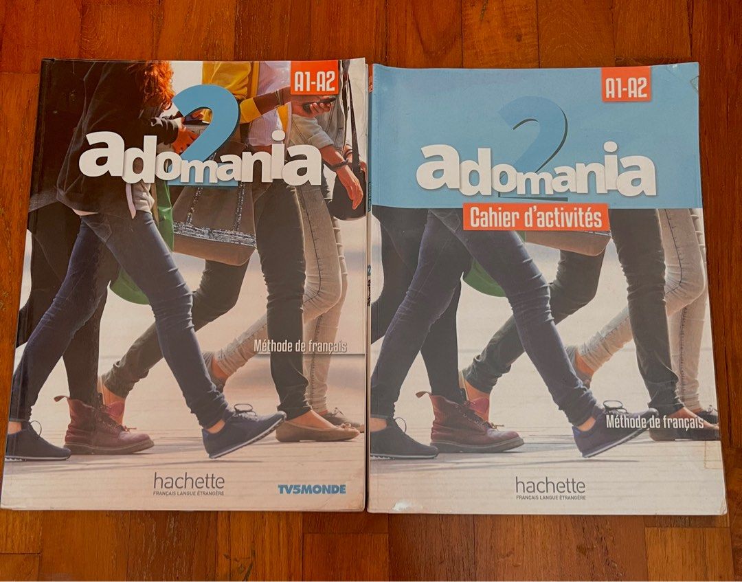 (BOTH FOR $15) Adomania 2 French Textbook and Workbook, Hobbies & Toys ...