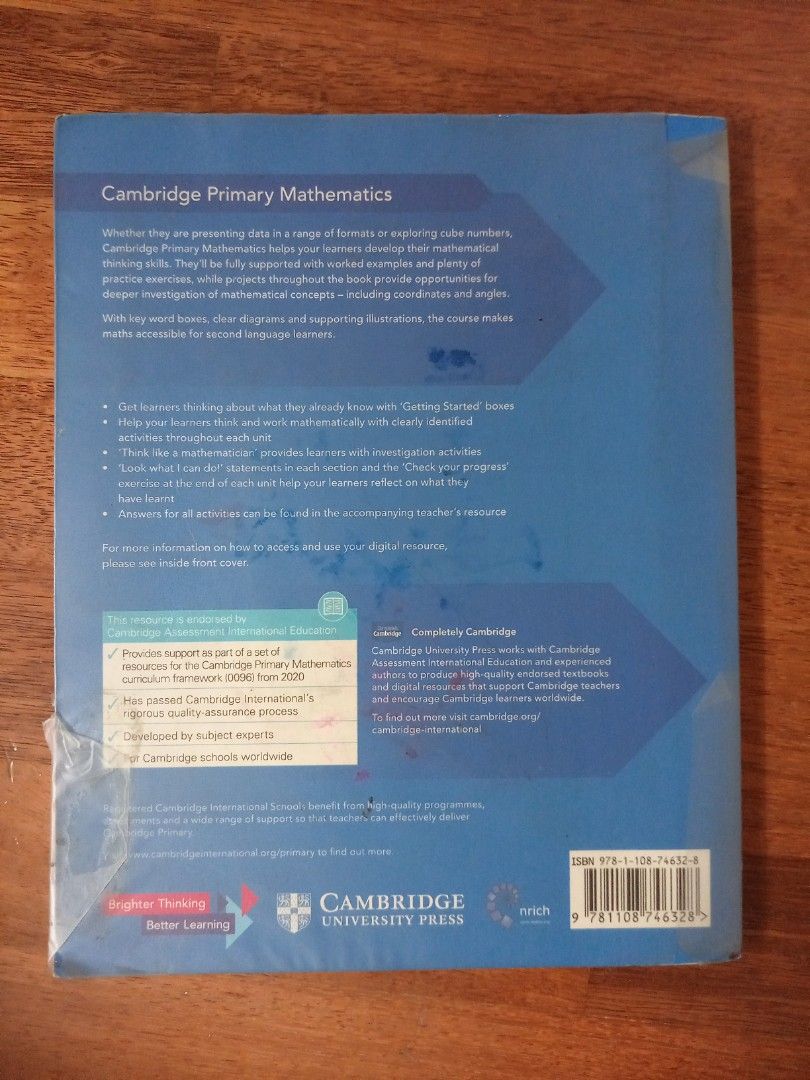 Cambridge Primary Mathematics Learner's Book 6, Hobbies & Toys, Books ...