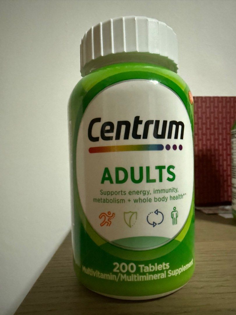 Centrum Adults Multivitamin - 200 Tablets, Health & Nutrition, Health Supplements, Vitamins ...