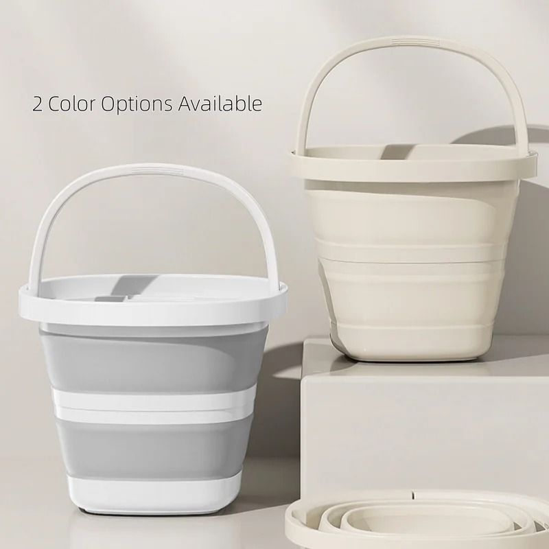 Collapsible Car Wash Bucket - Ultra-Flat 5cm (2in) Design - 10L/5L ...
