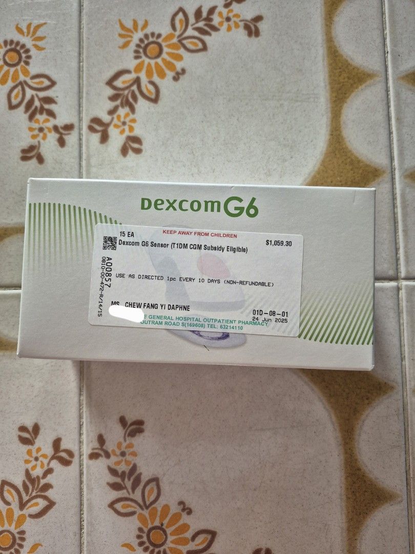 Dexcom G6 Continuous Glucose Monitoring System, Health & Nutrition ...