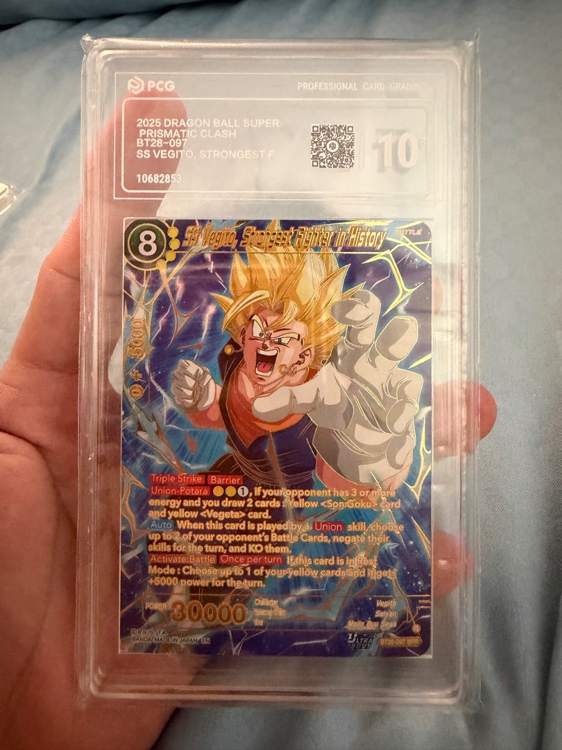 Dragon Ball Super SS Vegito Strongest Fighter Card - PCG 10, Hobbies ...