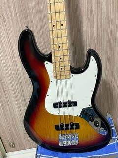 Fender Jazz Bass - Blue, Hobbies & Toys, Musical Instruments on Carousell