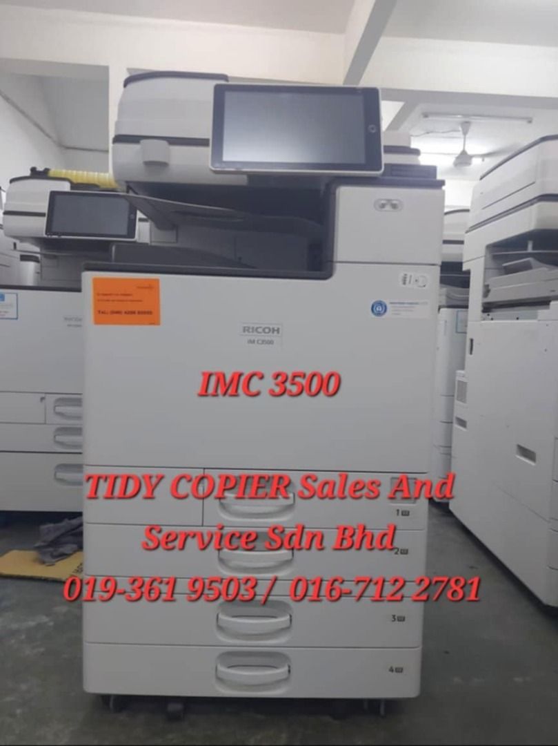 High-Performance Photocopier for Daily Office Use! IMC3500, Computers ...