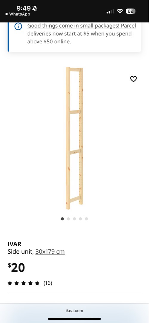 IKEA IVAR Side Units & shelve, Furniture & Home Living, Furniture ...