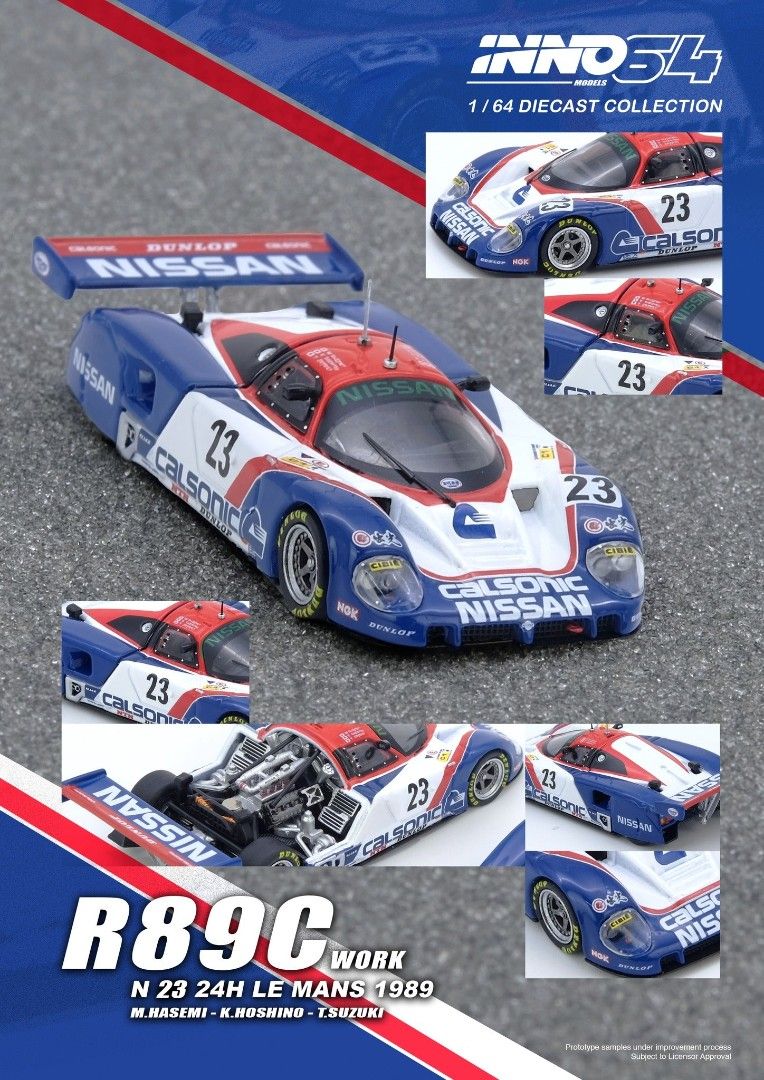 Inno64 Nissan R89C Le Mans 1989 Calsonic #23, Hobbies & Toys, Toys ...