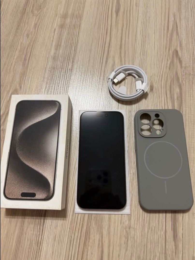 iPhone 15 Pro 256GB Natural Titanium, Mobile Phones & Gadgets, Mobile ...