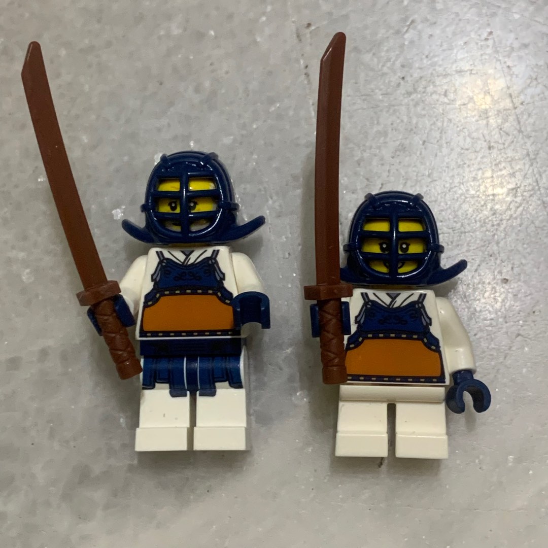 LEGO Kendo Master and Trainee Pupil minifigures Kendo Fighter, Hobbies ...