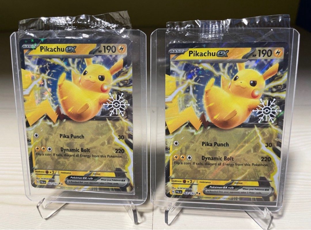 Limited Pikachu ex snowflakes, Hobbies & Toys, Toys & Games on Carousell
