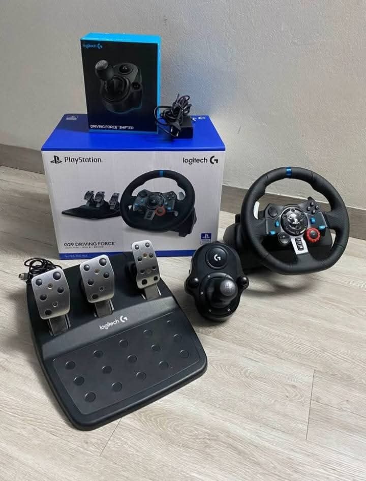 Logitech G29 Driving Force Racing Wheel, Video Gaming, Gaming ...
