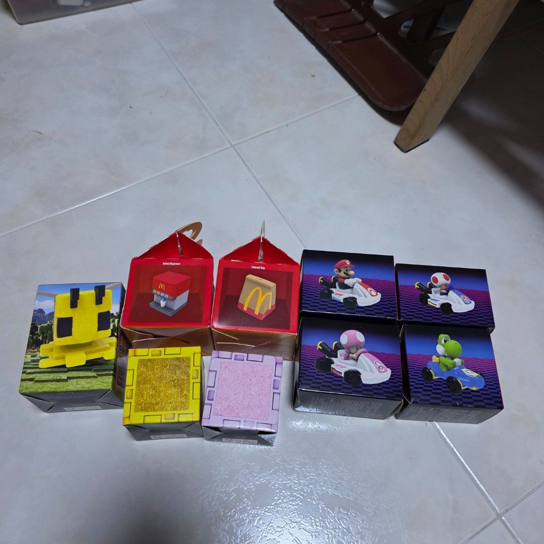 Mario Kart Toad Kart Toadette Kart Yoshi Kart McDonald's Happy Meal ...