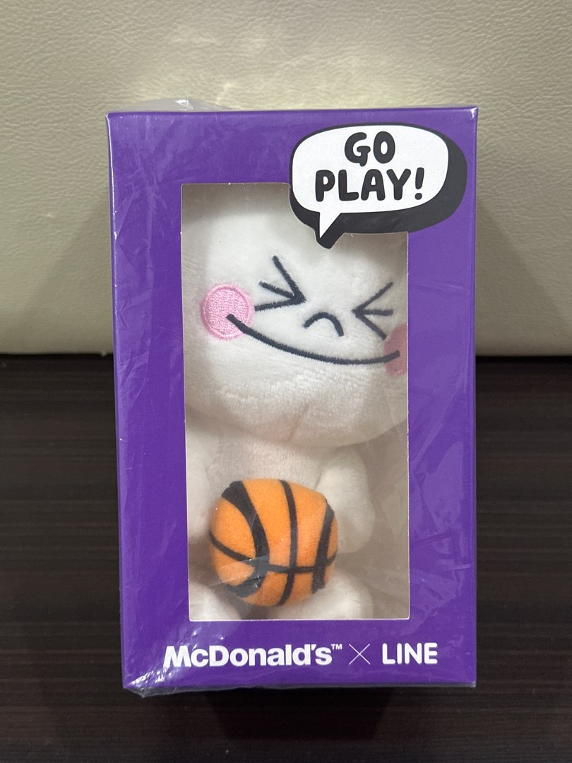 McDonald's x LINE Basketball Plush Toy (Clearing by Feb 2026), Hobbies ...
