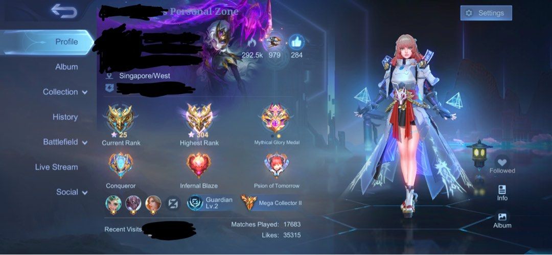 Mobile Legends MLBB Account Stacked, Video Gaming, Gaming Accessories ...