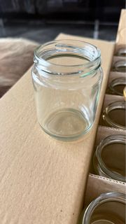 Glasshouse Fragrances empty clear glass jar with lids, Furniture & Home ...