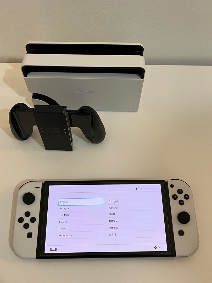 Nintendo Switch OLED White Console, Video Gaming, Video Game Consoles ...