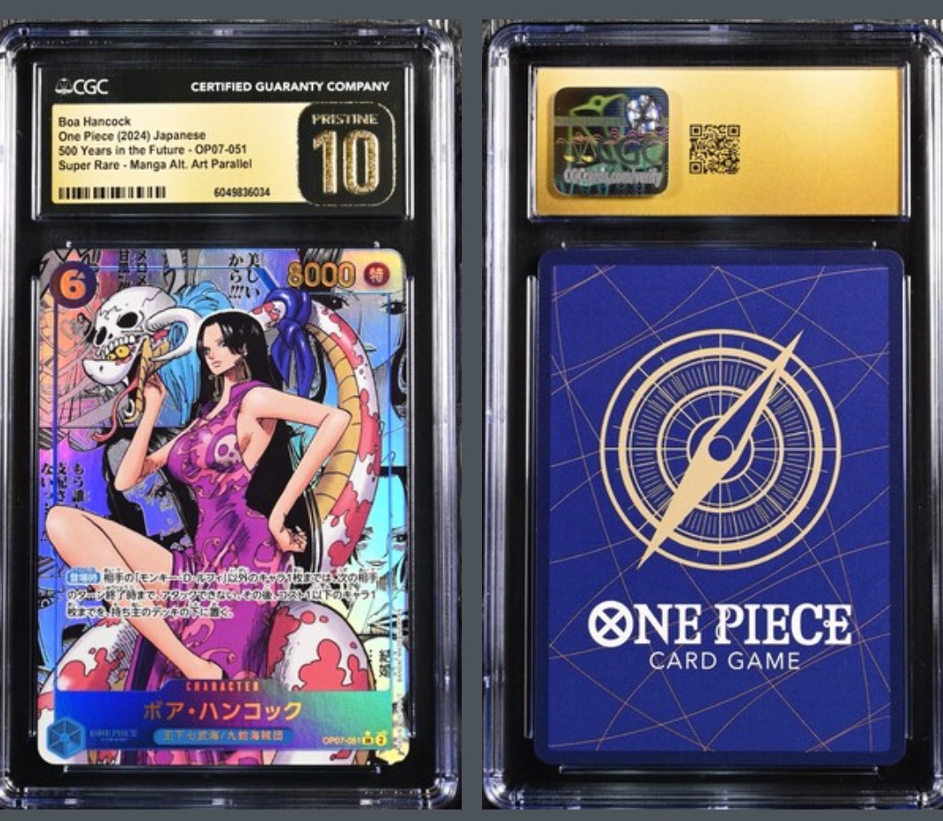 One Piece Boa Hancock Super Rare Manga Alt Art Parallel, Hobbies & Toys ...