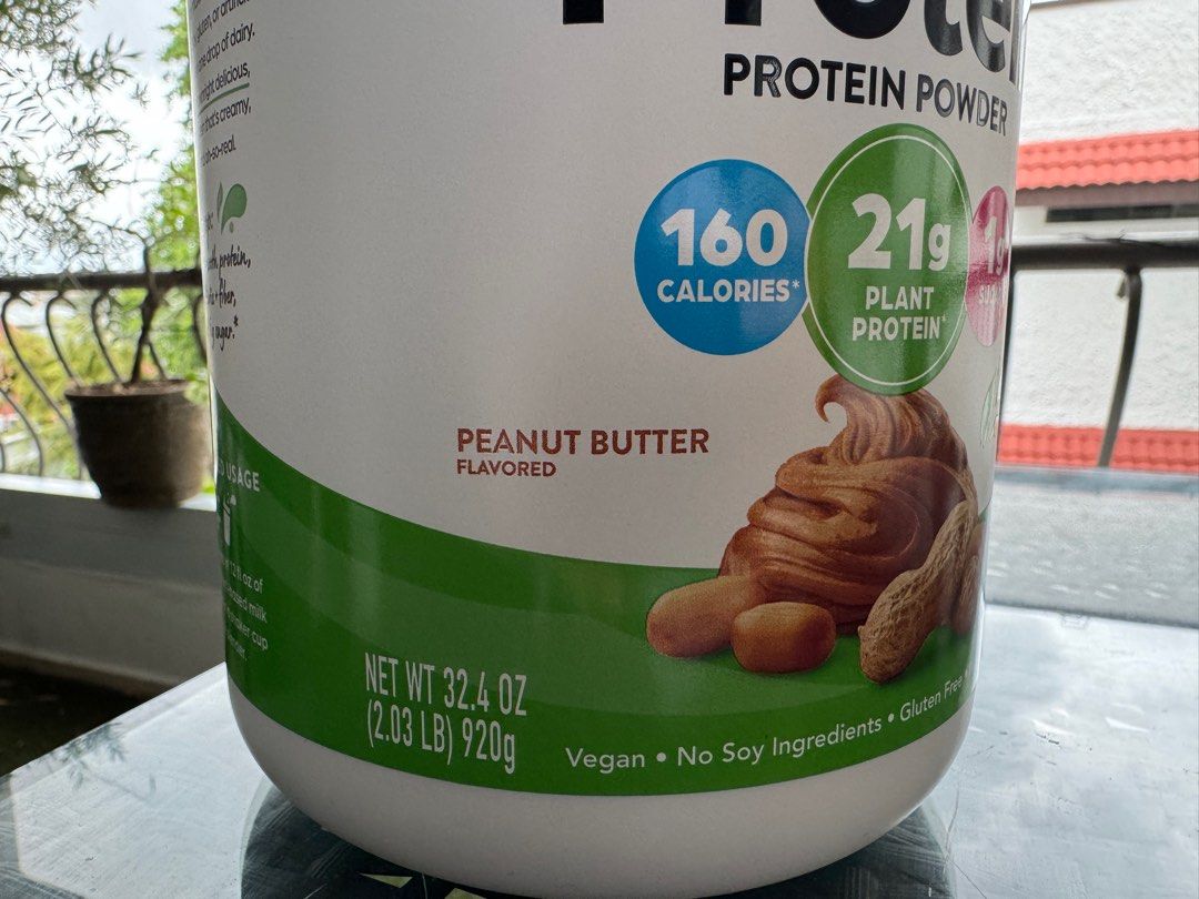 Orgain Organic Plant-Based Protein Powder - Peanut Butter, Health ...