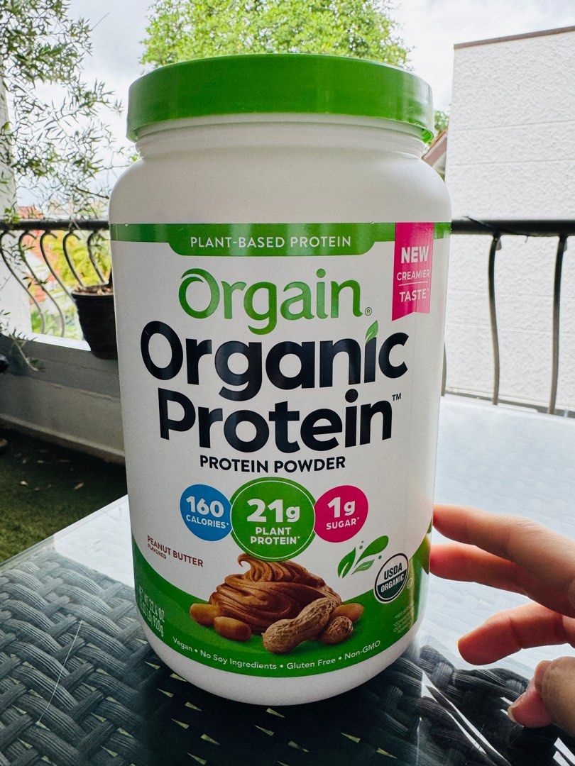 Orgain Organic Plant-Based Protein Powder - Peanut Butter, Health ...