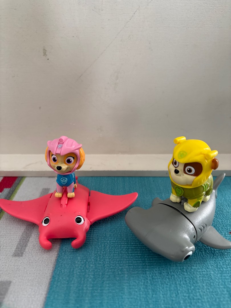 Paw Patrol Skye and Rubble Sea Patrol Figures, Hobbies & Toys, Toys ...