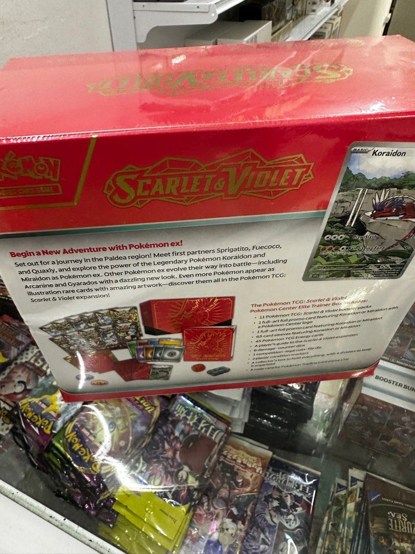 Pc etb Pokemon TCG scarlet & violet koraidon elite trainer box sv1 ...