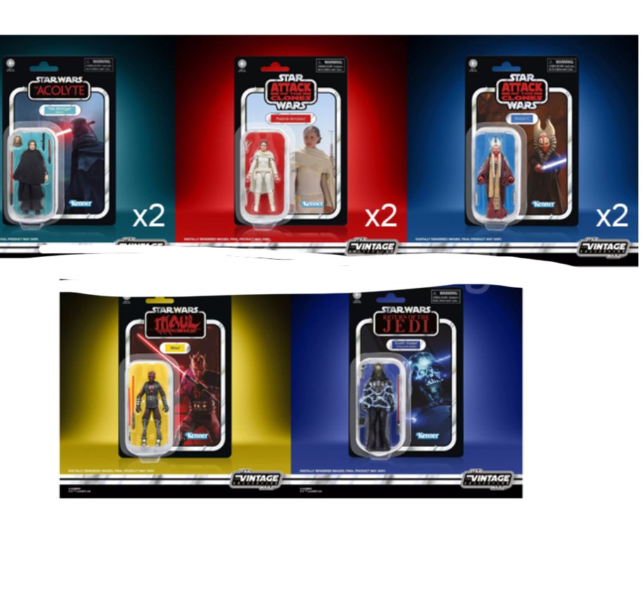 IN HAND‼️Jan 2026 Star Wars: Carton of 8 (TVC Darth Vader, Maul, Padme ...