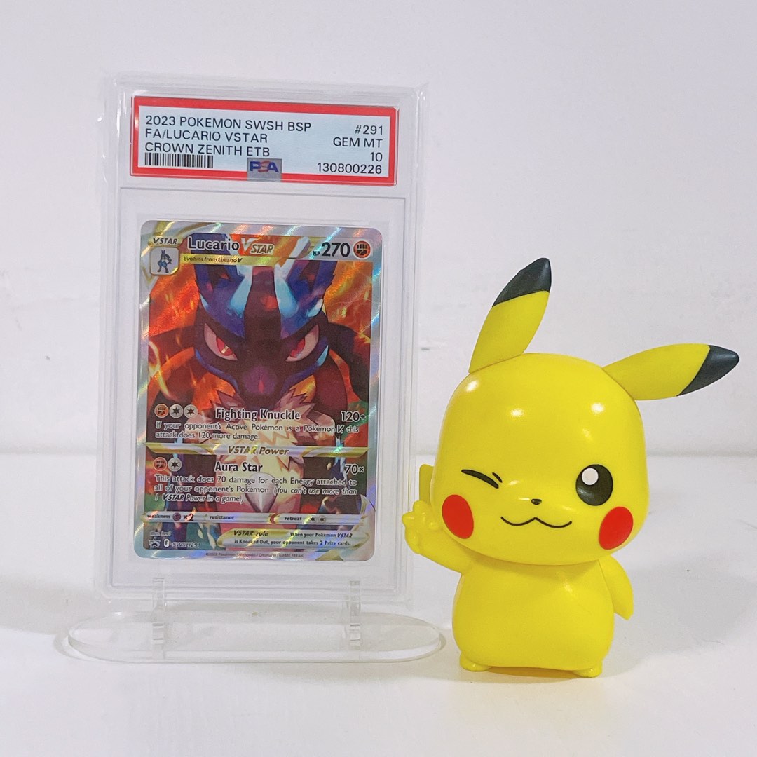Pokemon Card Game TCG - Crown Zenith Lucario Vstar - Psa Graded 10 Grm ...