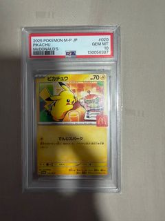 2025 Pokemon McDonald's Pikachu #020 PSA 9, Hobbies & Toys, Toys ...