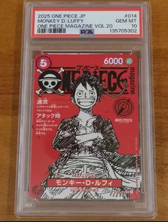 ONE PIECE Magazine Vol.20 Japan 2025 with Limited Bonus Card Monkey D ...