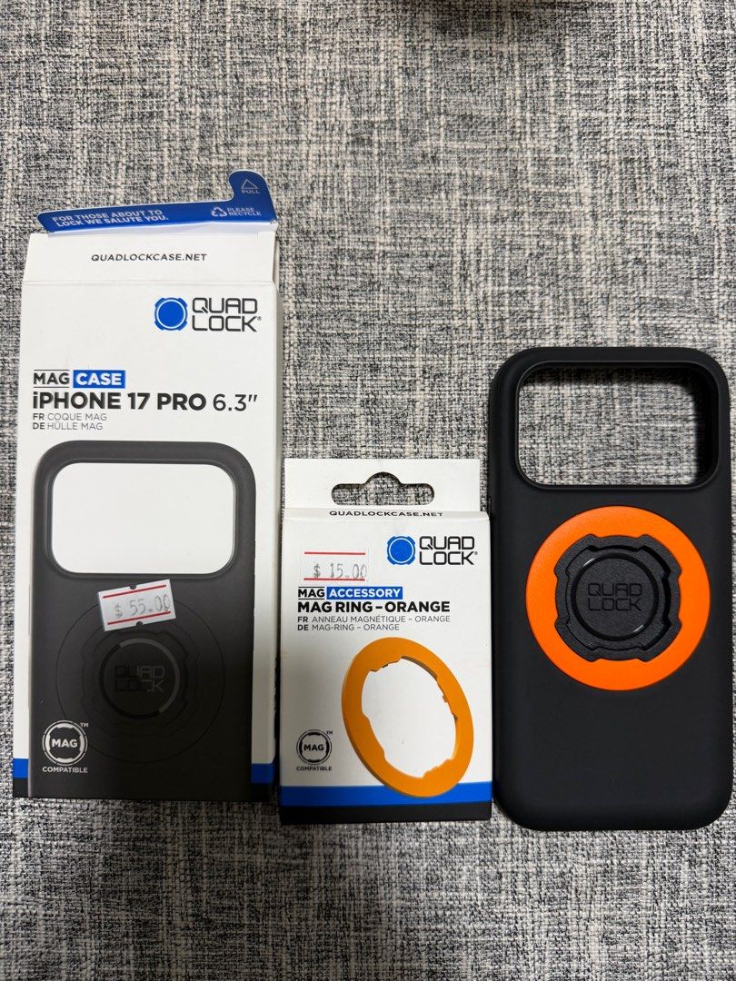Quad Lock iPhone 17 Pro 6.3" Mag Case & Ring, Mobile Phones & Gadgets ...