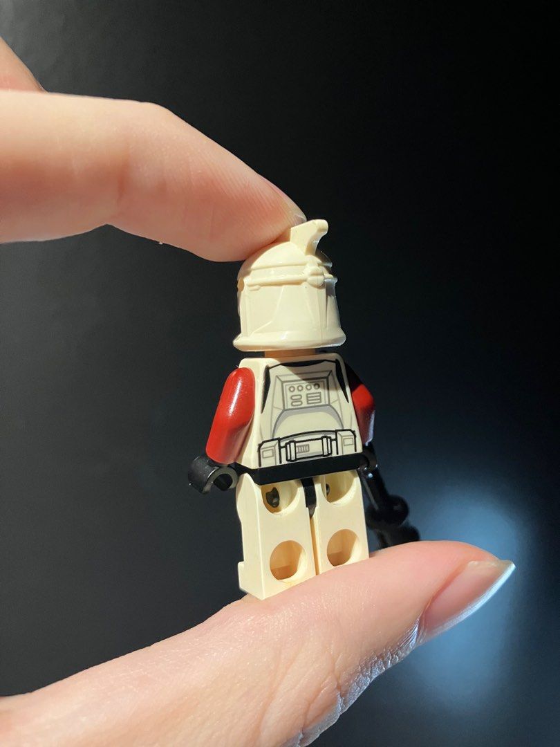 Rare Lego Star Wars The Clone Wars Red Clone Captain scowl S0492 ...